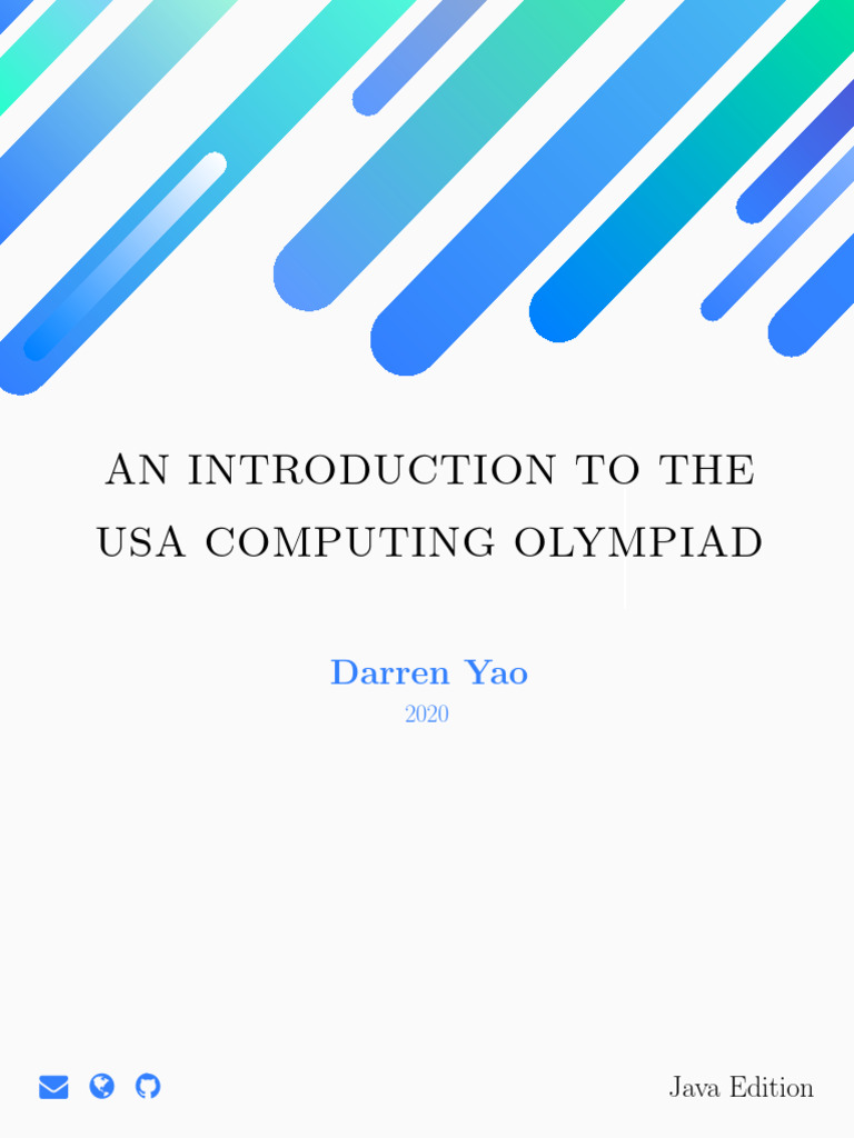 An Introduction To The Usa Computing Olympiad Darren Yao | PDF | Computing | Computer Programming