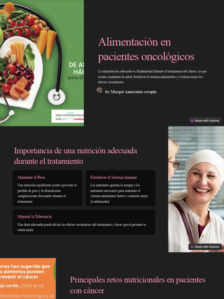 Alimentacion en Pacientes Oncologicos | PDF | Nutrición | Dieta y nutrición Alimentacion en Pacientes Oncologicos | PDF | Nutrición | Dieta y nutrición