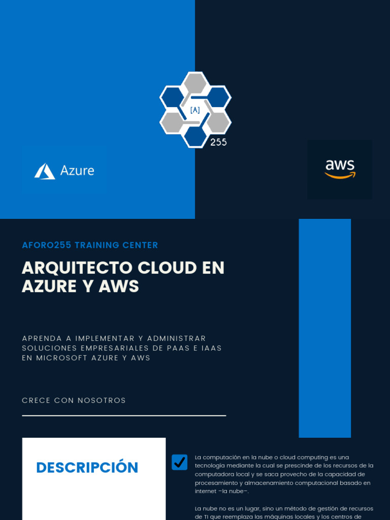 Brochure Arquitecto Cloud | PDF | Computación en la nube | Tecnologías de la información
