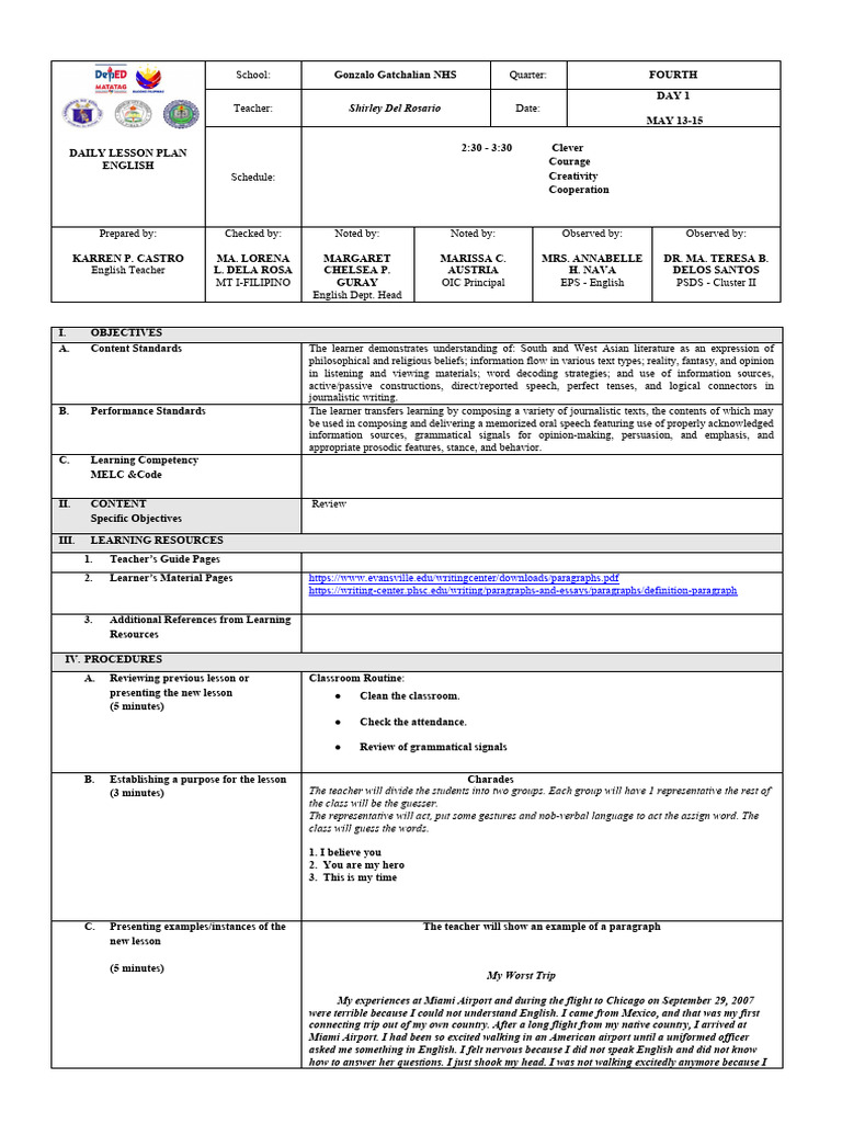 DLL - Docxvvvvv (AutoRecovered) .Docxrr | PDF | Learning | Narrative