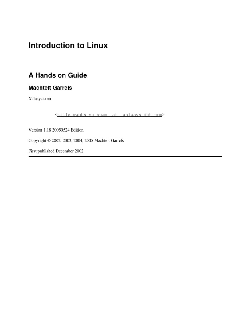Intro Linux | PDF