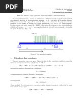 Análisis de Viga Simple con Carga Puntual | PDF | Viga (Estructura ...