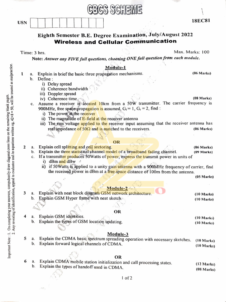 WCC Previous Question Paper With Solutions | PDF