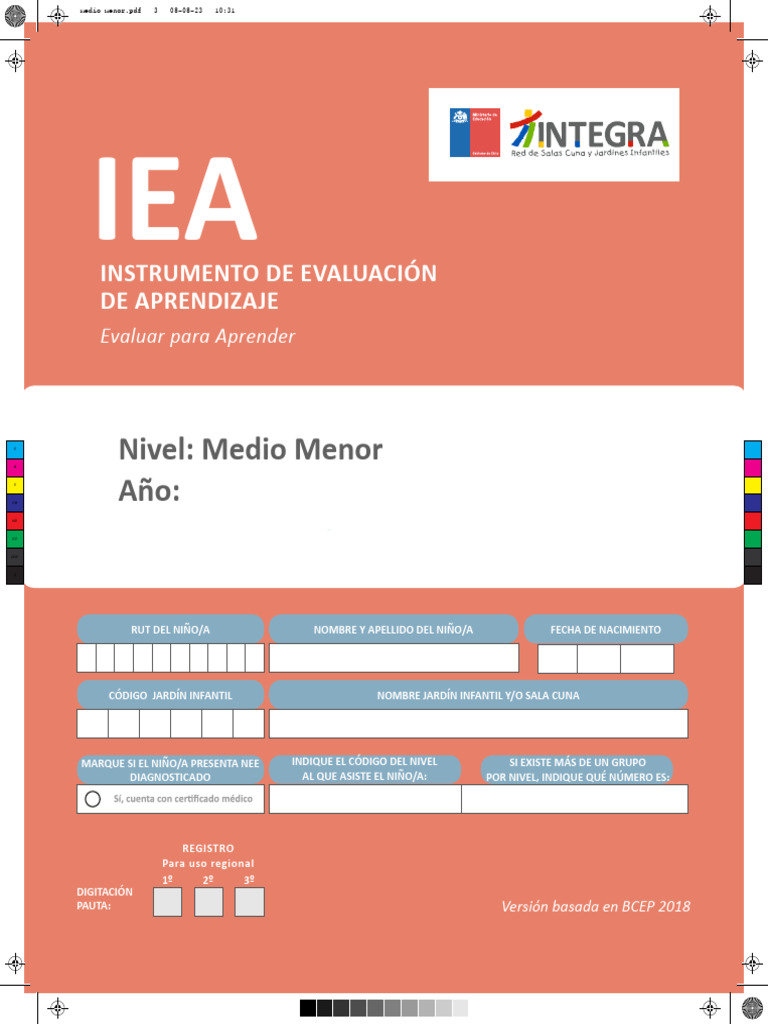 IEA Medio Menor | Descargar gratis PDF | Aprendizaje | Educación de la ...