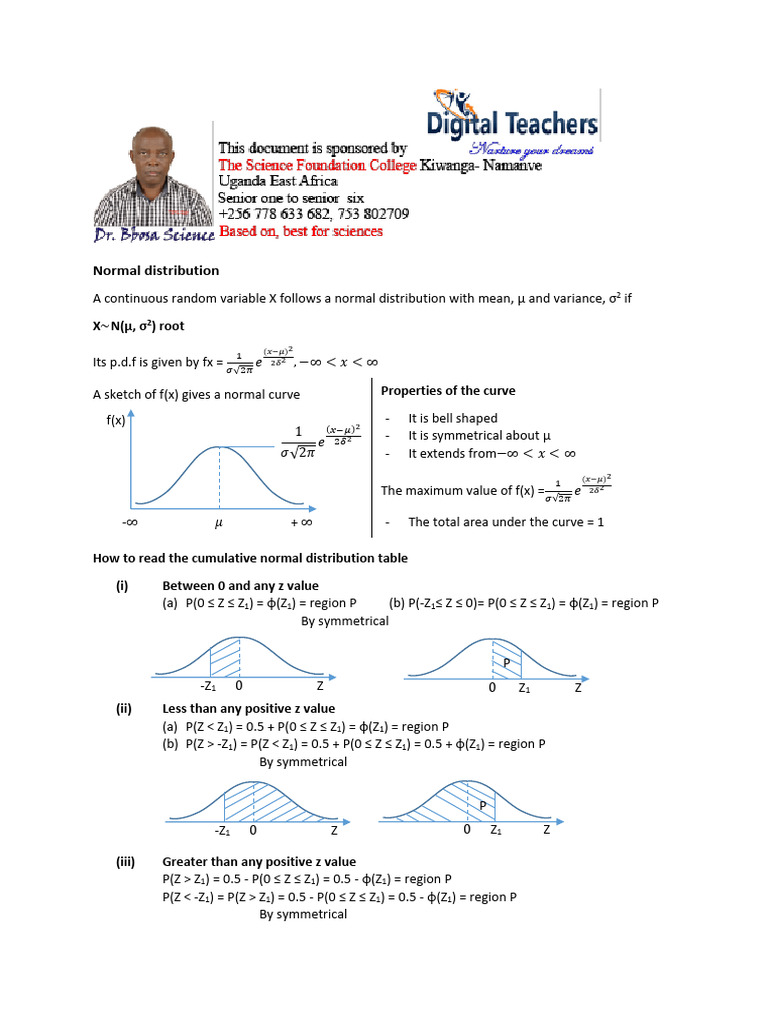 A Level Math Paper 2 Normal Distribution | PDF | Normal Distribution | Probability