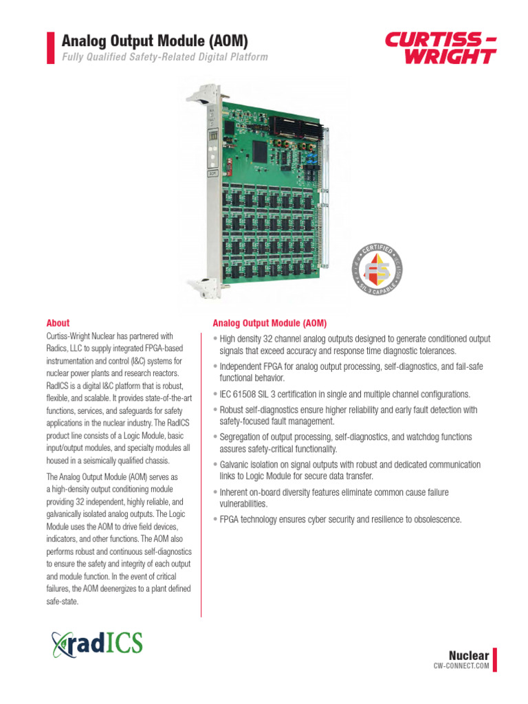 Digital Safety System Analog Outputs Module | PDF | Power Supply ...