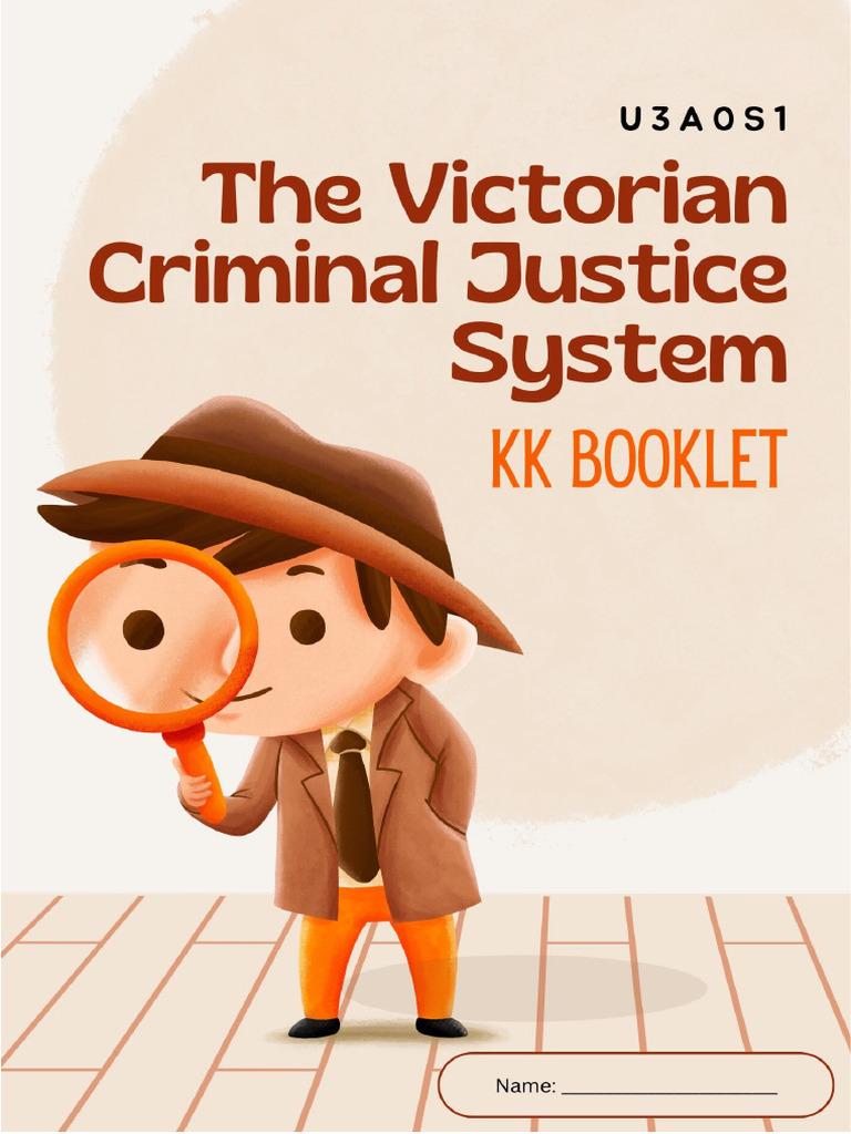 U3 AOS1 Key Knowledge Booklet | PDF | Burden Of Proof (Law) | Crime ...