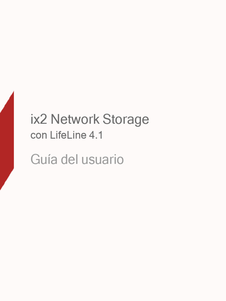 Ix2 Network Storage Con LifeLine 4.1 Guía Del Usuario | PDF | Dirección IP | Red de computadoras
