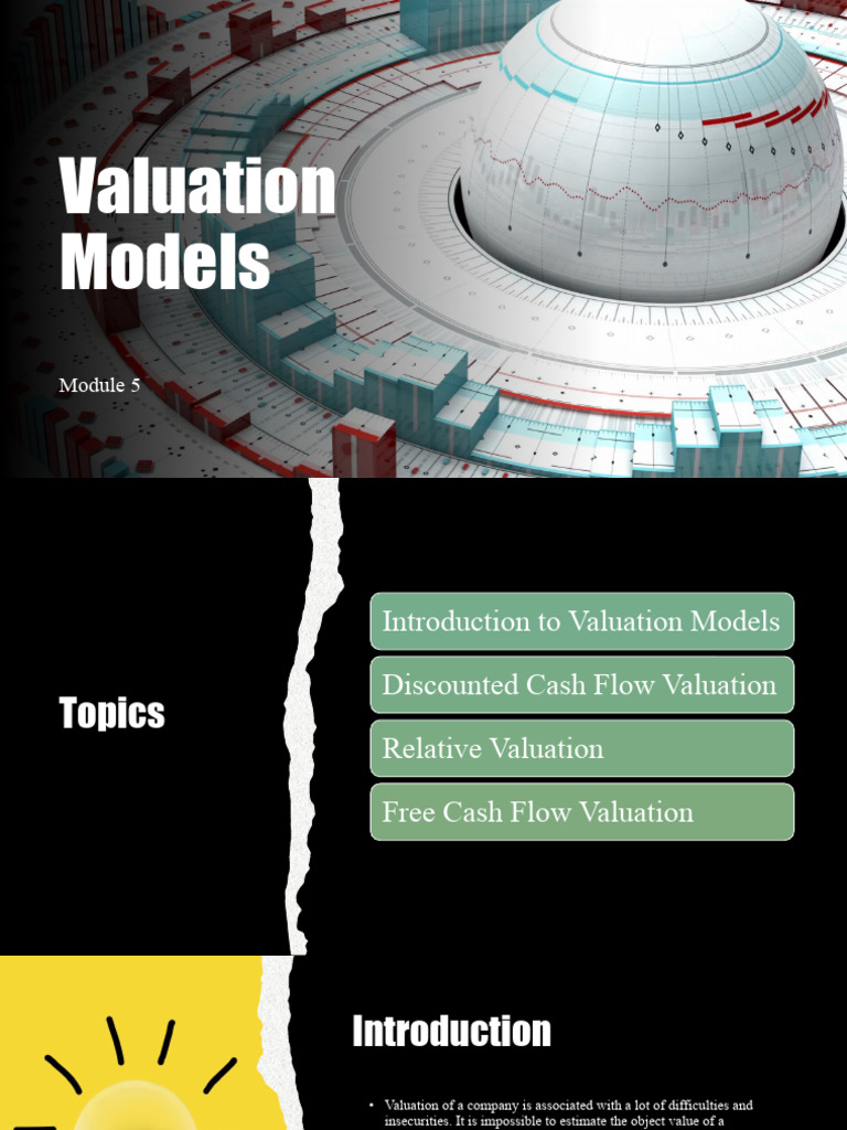 Valuation Models | PDF | Discounted Cash Flow | Valuation (Finance)