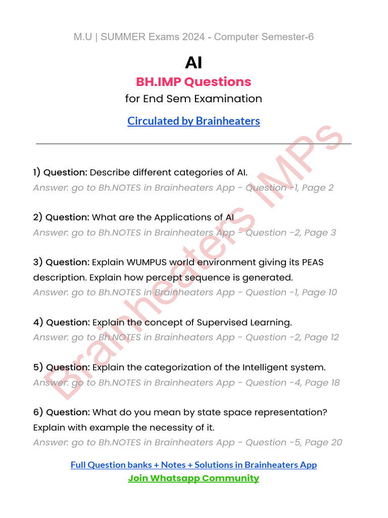 Ai Comps Sem6 Final Exam Imps Pdf Computing Computer Science 