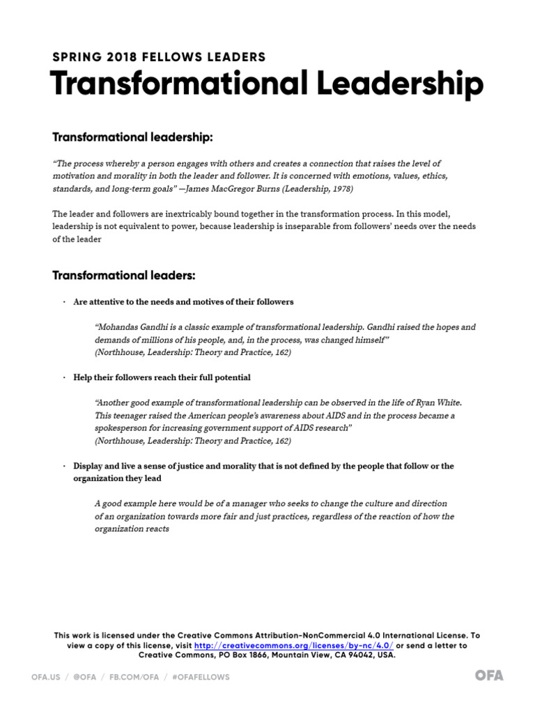 Worksheet Transformational-Leadership | PDF | Leadership ...