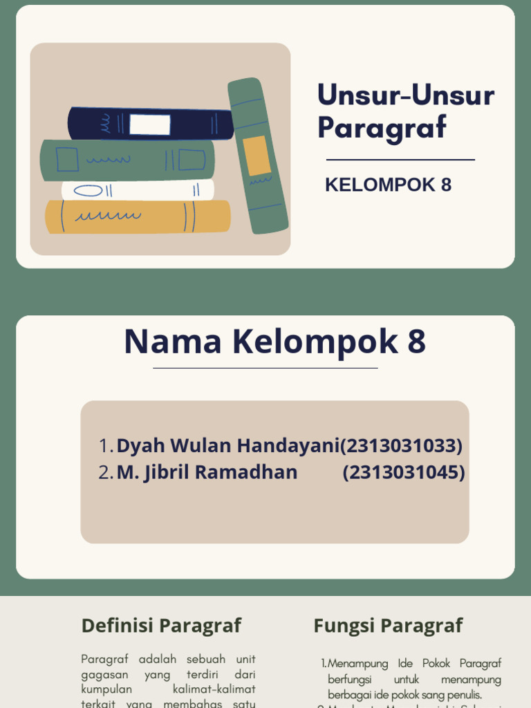 Unsur-Unsur Paragraf Kel 8 | PDF