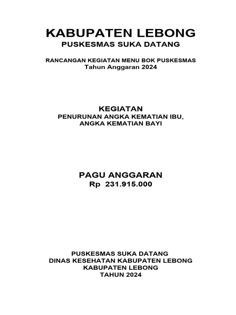 TOR AKI, AKB 2024 SKD Revisi 2 | PDF