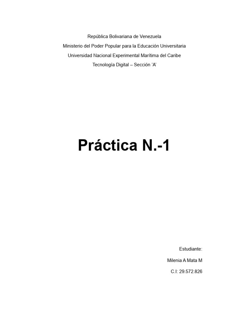Practica n1 MILENIA MATA | Descargar gratis PDF | Circuito integrado | Diodo emisor de luz