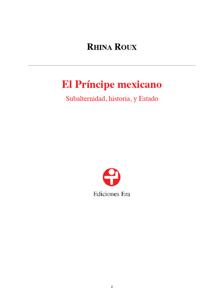 El Príncipe Mexicano (Roux) | PDF