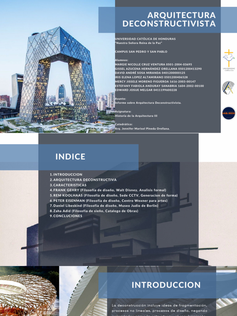 Arquitectura Deconstructivista | PDF
