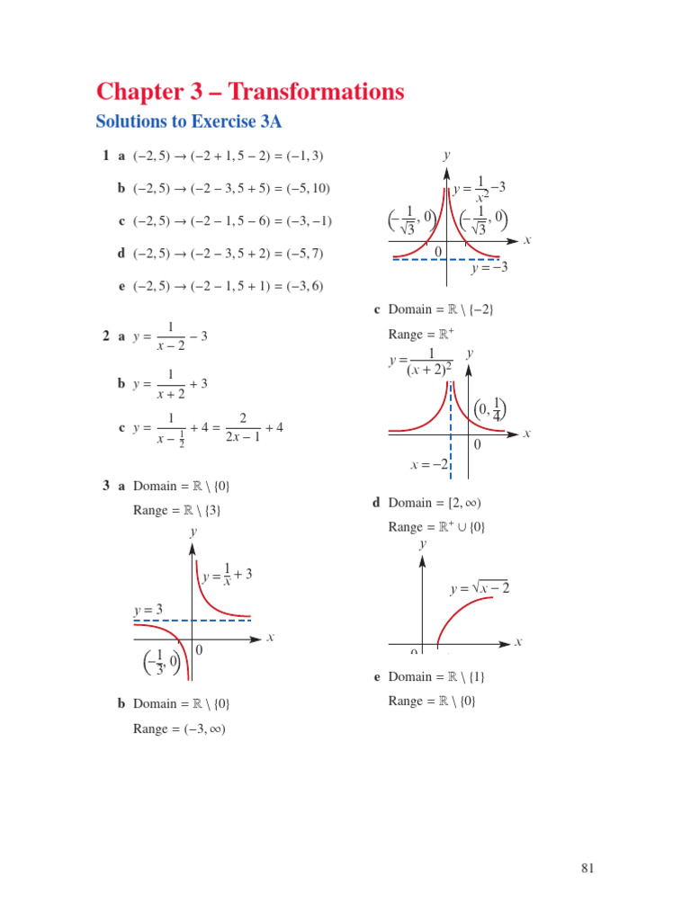 Cambridge Methods 3&4 - Chapter 3 - Transformations - Solutions | PDF ...