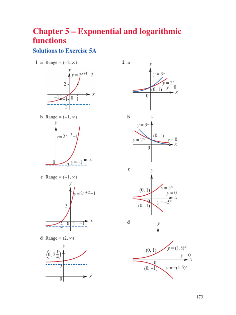 Cambridge Methods 3&4_Chapter 5 - Exponentials and Logarithms - solutions | PDF | Combinatorics ...
