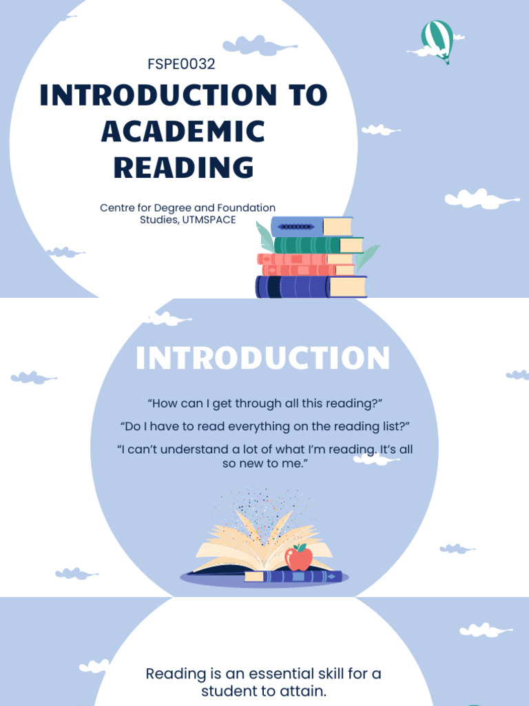 Introduction to Academic Reading | PDF | Speed Reading | Cognition