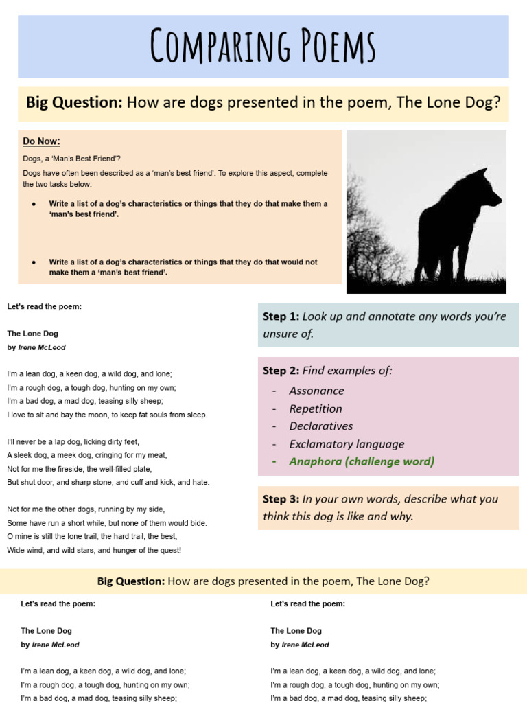 Comparing Poem | PDF