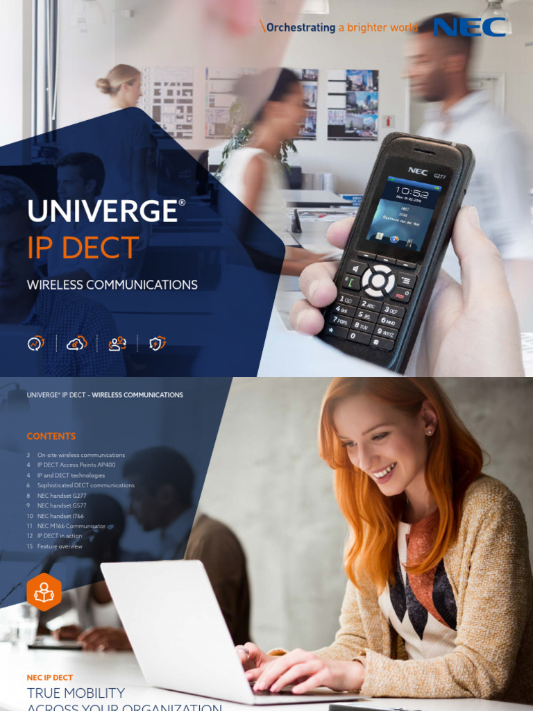 Ip Dect Brochure Nec Univerge Eng | PDF | Computer Network | Computing