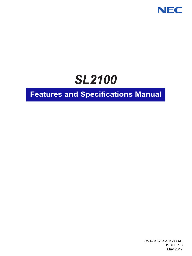 SL 2100 | PDF | Waste Management | Session Initiation Protocol