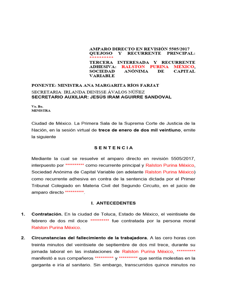 ENGROSE - AMRF - ADR 5505-2017 (Procedencia de Reclamo de Daño Moral en ...