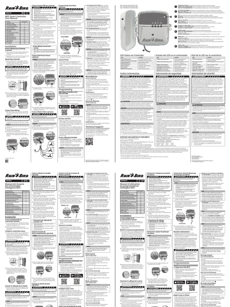 Manual de Usuario Rain Bird ARC8 (Español - 2 Páginas) | PDF ...