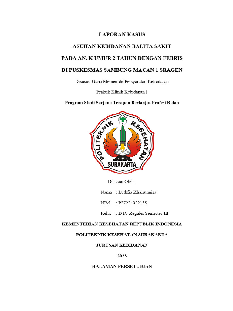 Laporan Kasus MTBS | PDF