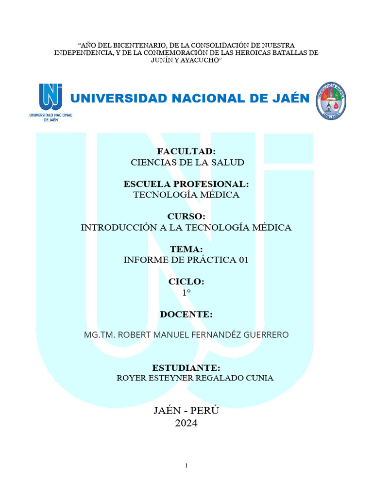 INFORME DE PRACTICA DE LABORATORIO | PDF | Laboratorios | Sangre