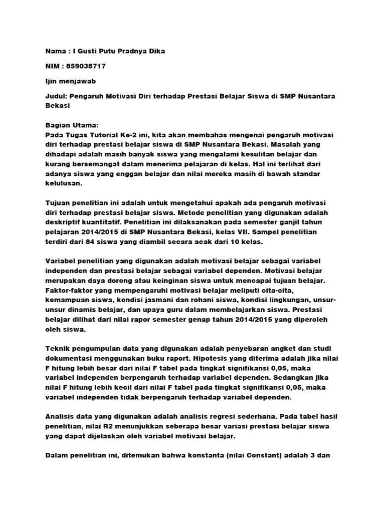 Teknik Penulisan Karya Ilmiah Tugas 2 sesi 5 | PDF