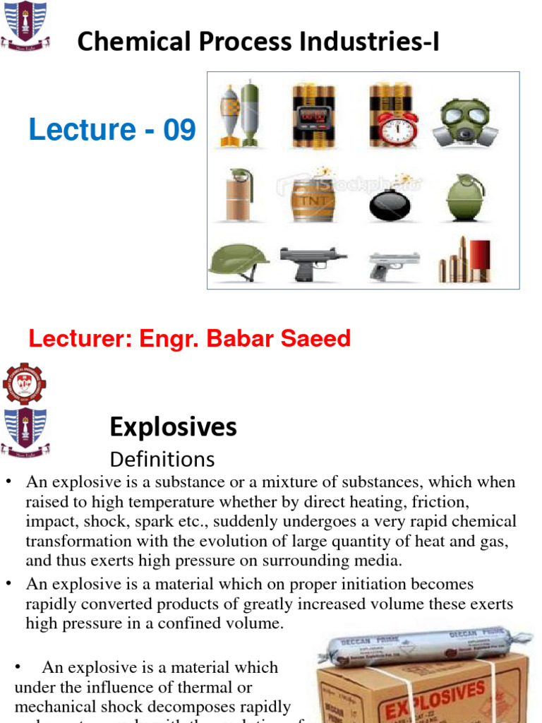 Explosives Industry | PDF | Explosion | Chemical Reactions