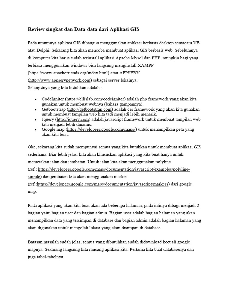 Review Dan Data2 GIS | PDF