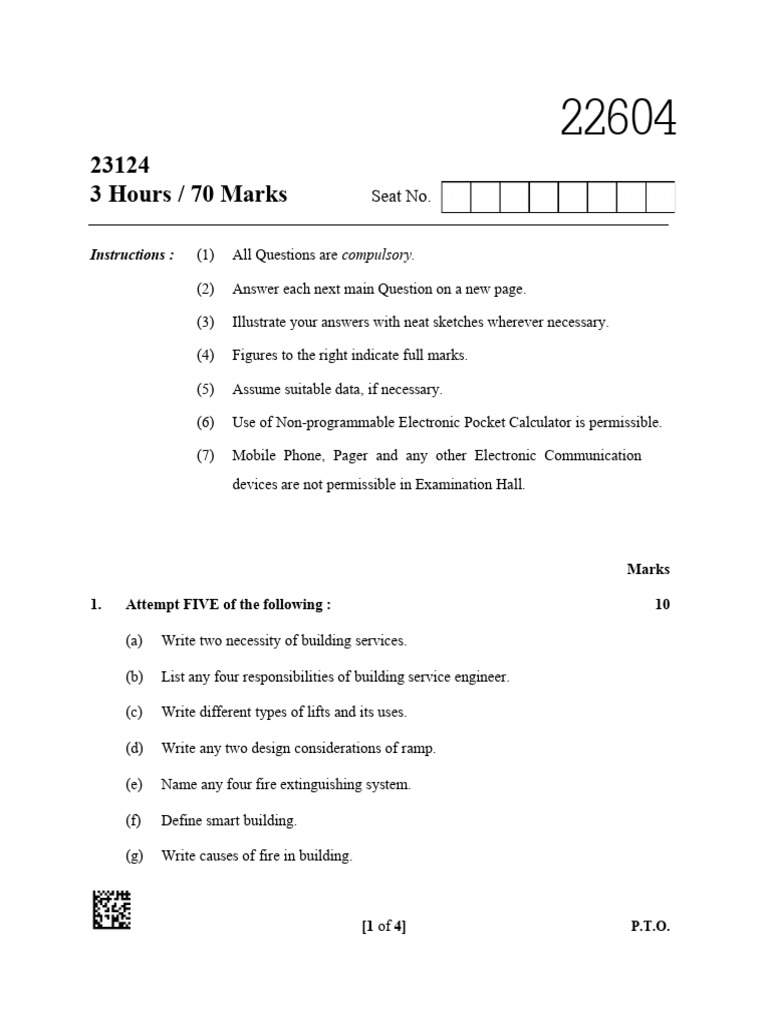 Question Paper Winter 2023 | PDF | Equipment