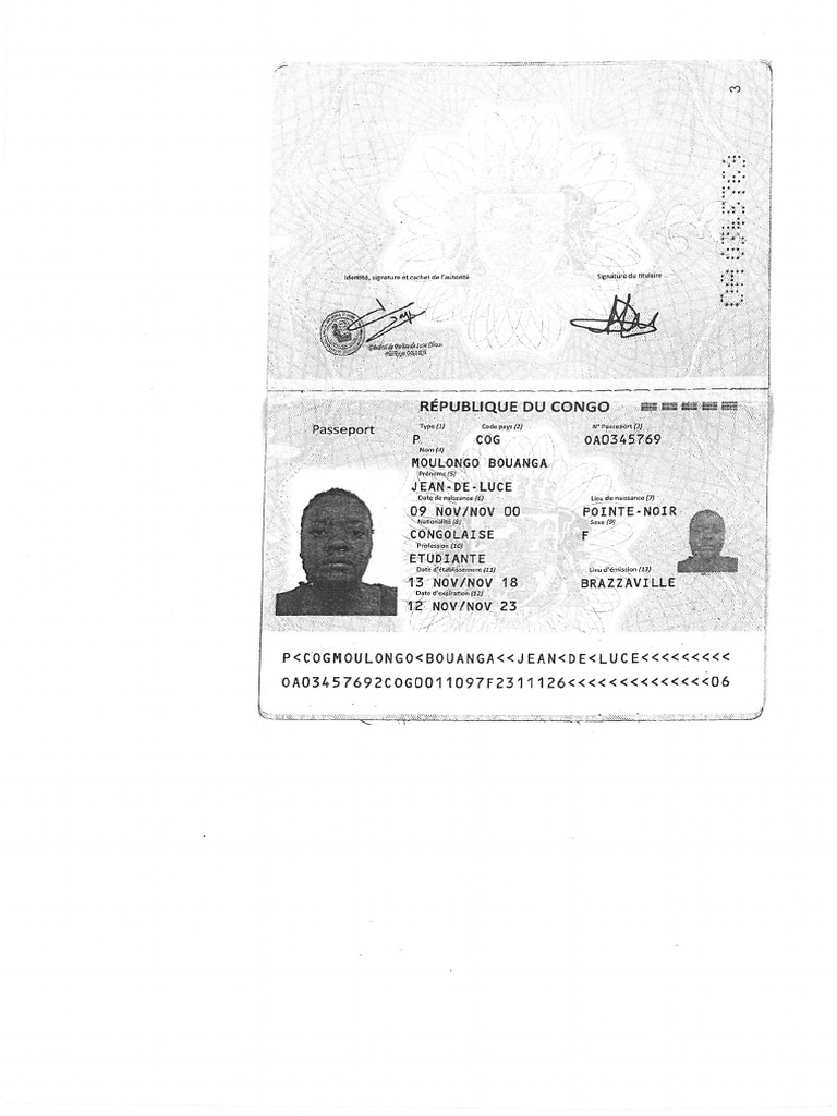 Photocopie Du Passeport | PDF Photocopie Du Passeport | PDF
