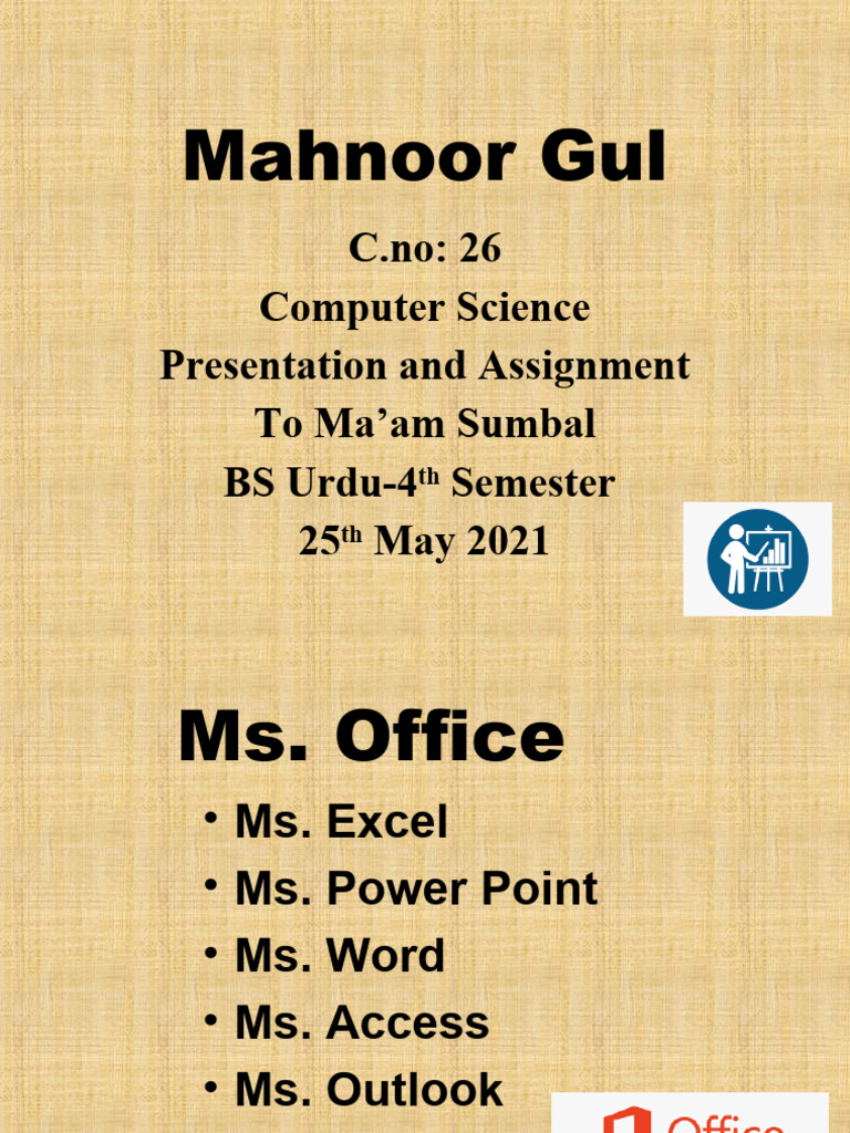 Presentation by Mahnoor Gul | PDF | Microsoft Office | Microsoft Power Point