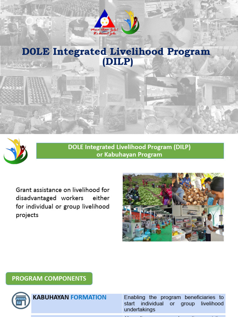 DOLE Integrated Livelihood Program Guide | PDF | Identity Document ...