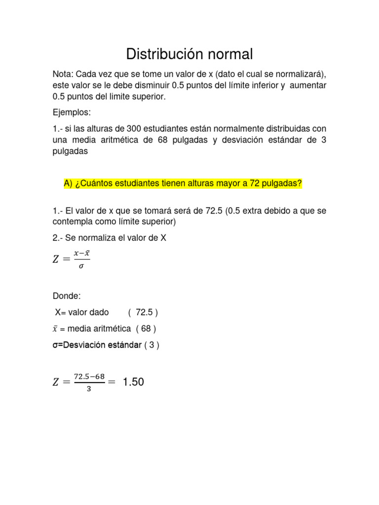 Distribucion Normal | PDF | Distribución normal | Matemáticas