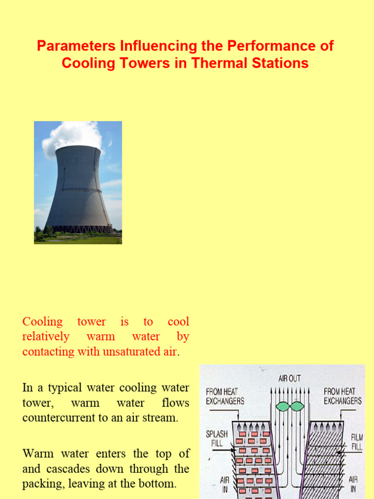 Cooling Tower Performance Factors | PDF | Humidity | Heat