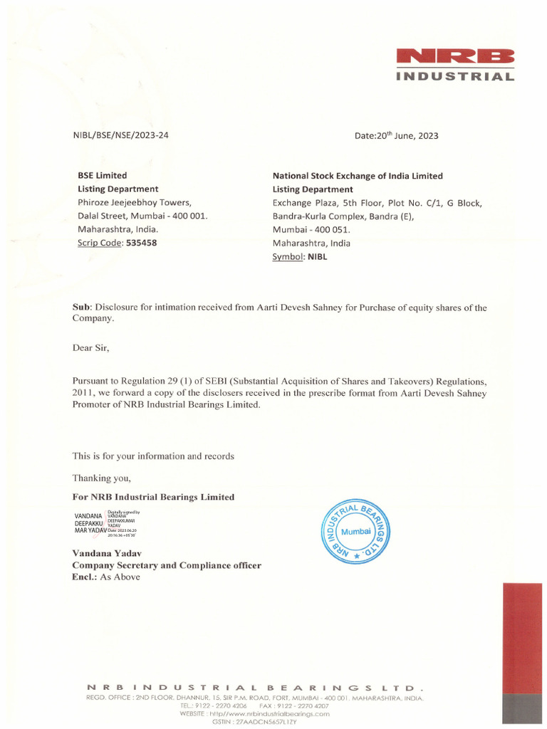89f574e9 B398 4613 Bfde B66be4df074b 140023 | PDF | Stock Exchange ...