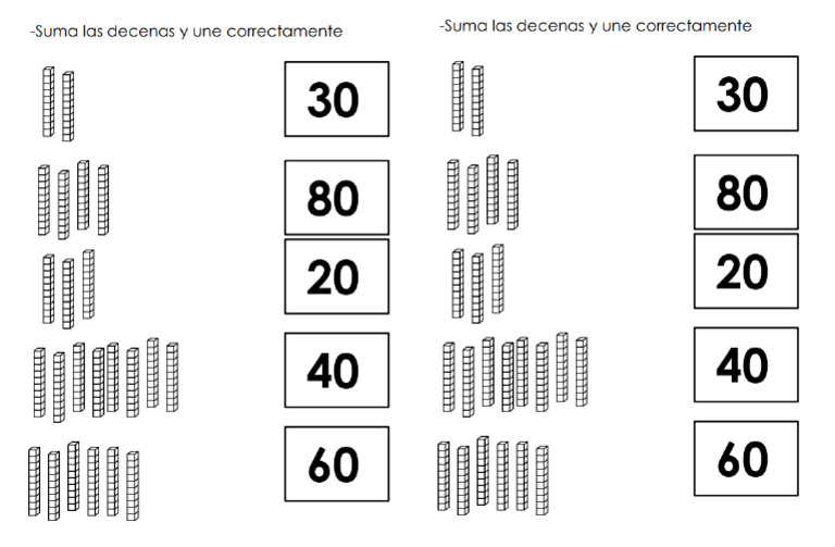 Contar decenas | PDF