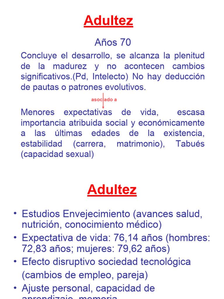 Adultez Tardia | PDF | Adultos | Las emociones