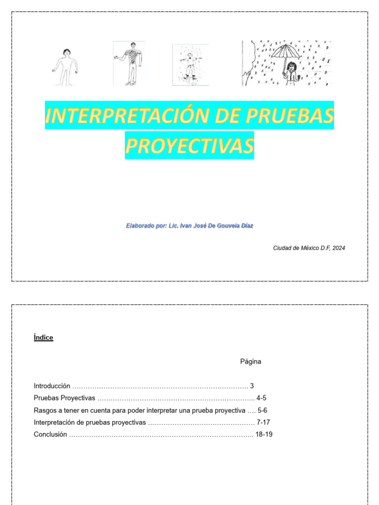 Interpretación de Pruebas Proyectivas | PDF | Las emociones | Sicología