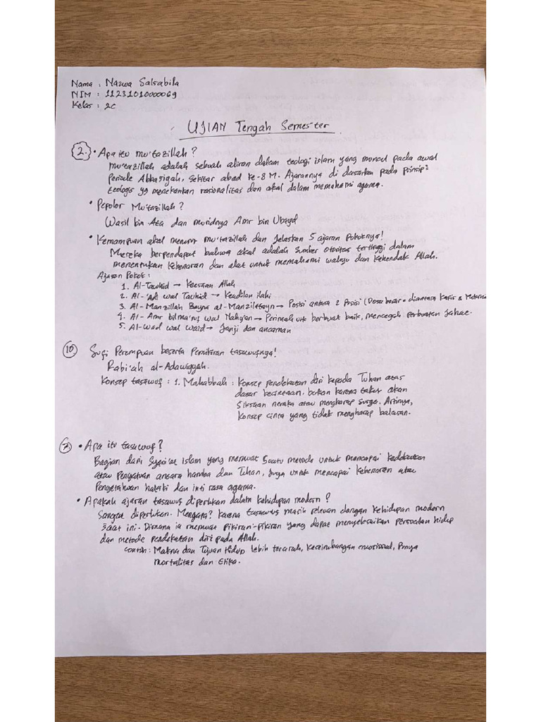 Uts studi islam | PDF