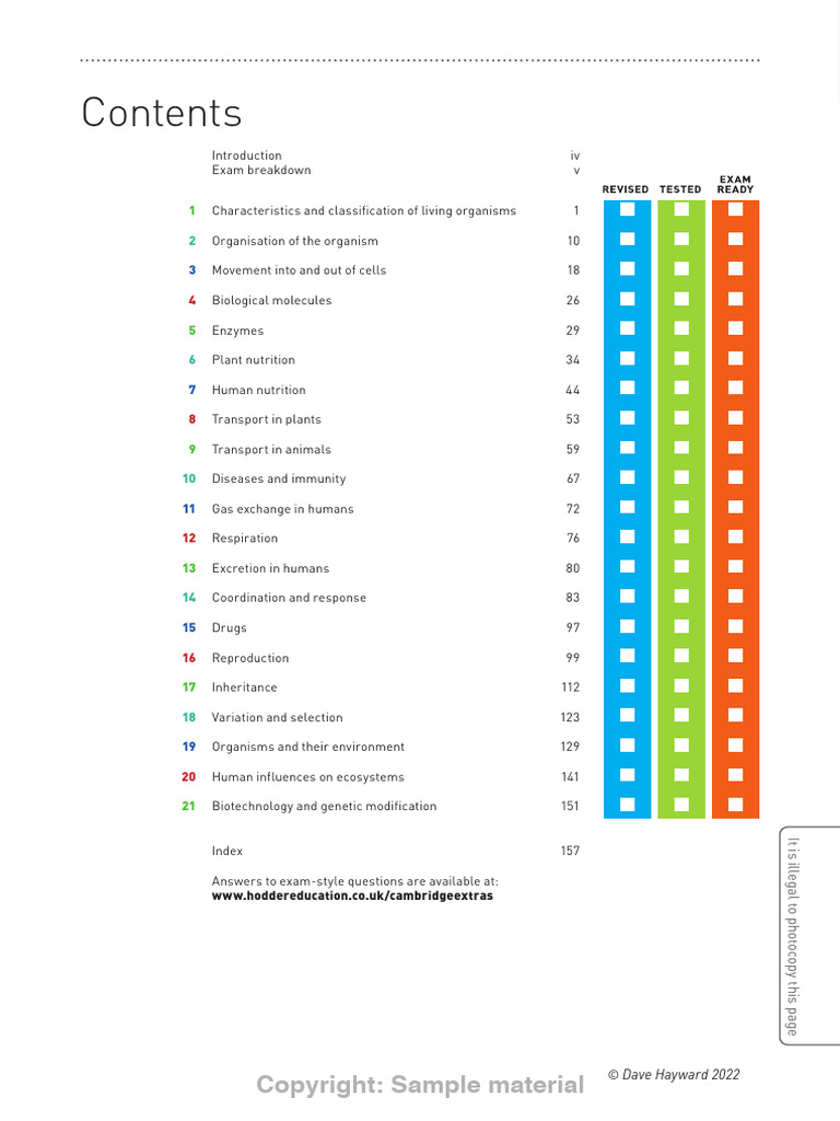 Cambridge IGCSE Biology 1 | PDF | Cell (Biology) | Leaf