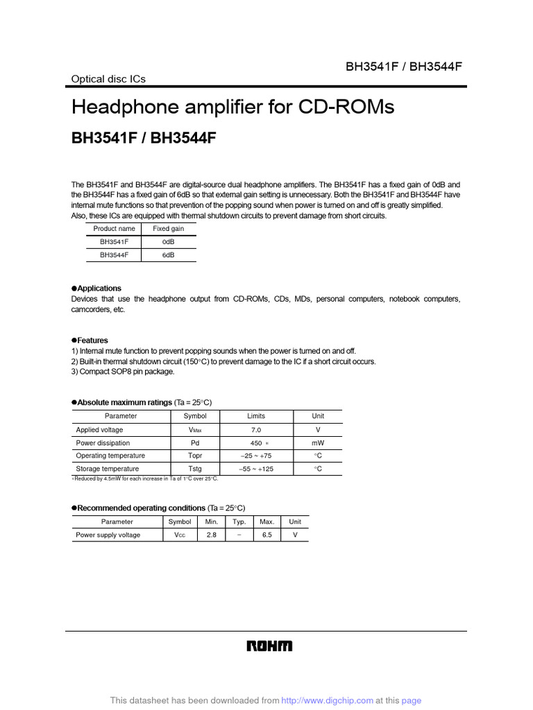 406 01651 0 BH3541F | PDF | Electronic Circuits | Computer Engineering