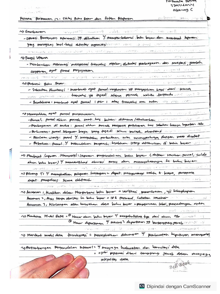 Fortunata Fatria 230422601221 (Resume SIA Pert 12) | PDF