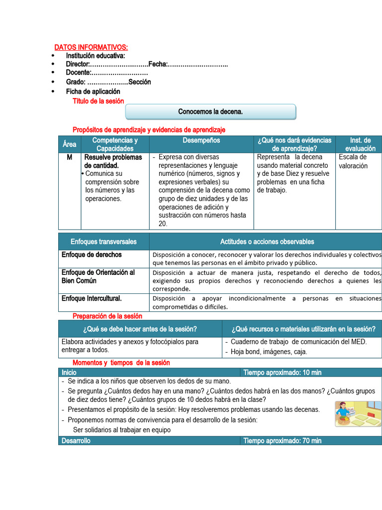 Datos Informativos La Dfecena | PDF | Aprendizaje | Sustracción