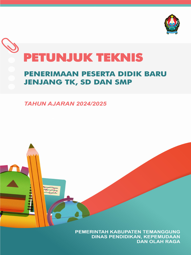 Petunjuk Teknis Pelaksanaan PPDB Tahun Ajaran 2024.2025 | PDF