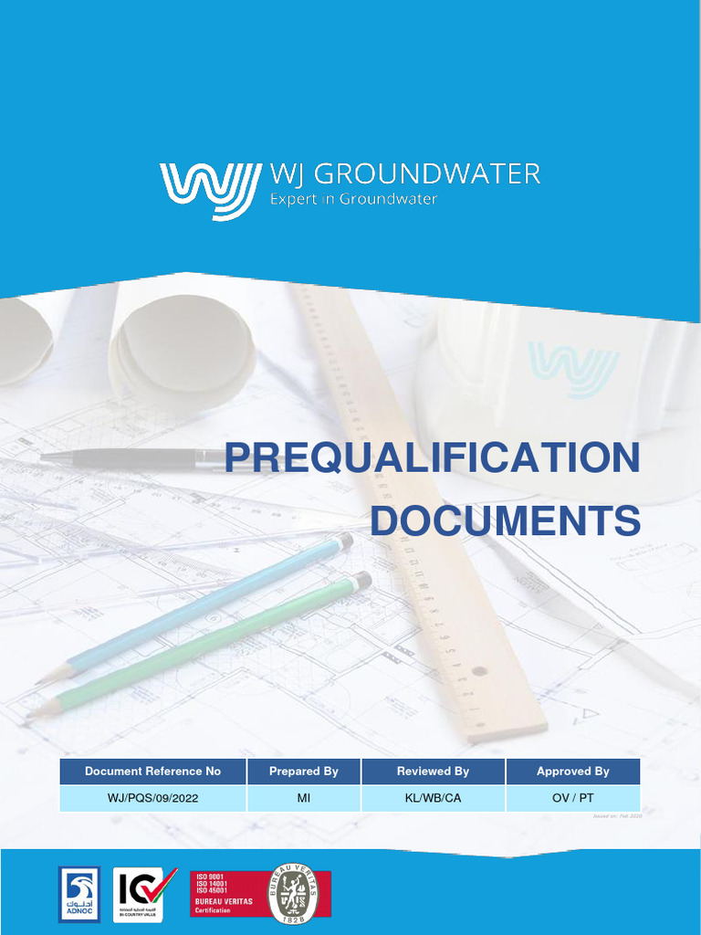 WJ Dubai LLC - Prequalification Documents_2024 | PDF | Sewage Treatment | Pump